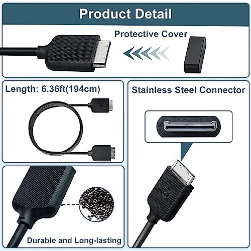 BN39-02210A BN39-02210C BN96-44186A BN91-17814A BN91-17814W for Samsung One Connect Cable with Holder,One Connect Cable for Samsung TV UN55KS8000F UN55KS800DF UN55KS8500F UN55KS9000F UN60KS8000