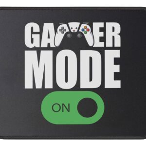 Gamer Mode On - Gamer Fathers Day for Men - Mouse Pad 9.5 x 7.8 Inch - Video Gamer Mousepad - Funny Video Games Gift for Gaming Lovers