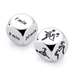 2 pcs date night idea couple gifts for women men valentines day gifts minute love decision dice for him her naughty game dice fun dice for adults birthday christmas wedding anniversary engagement gift