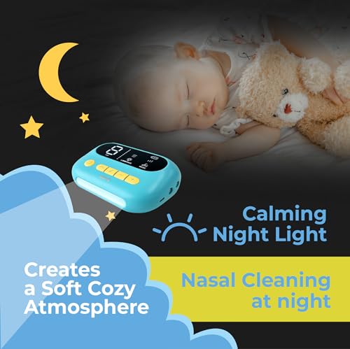 The ‘HappyNose’ Nasal Aspirator with 3X Greater Suction for Newborn Infant Baby Toddler Kids & Adults - Rechargeable Snot Booger Mucus Vacuum Device - Nose Sucker Machine