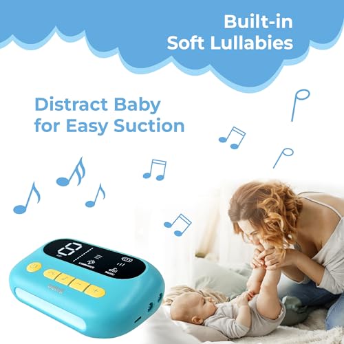 The ‘HappyNose’ Nasal Aspirator with 3X Greater Suction for Newborn Infant Baby Toddler Kids & Adults - Rechargeable Snot Booger Mucus Vacuum Device - Nose Sucker Machine