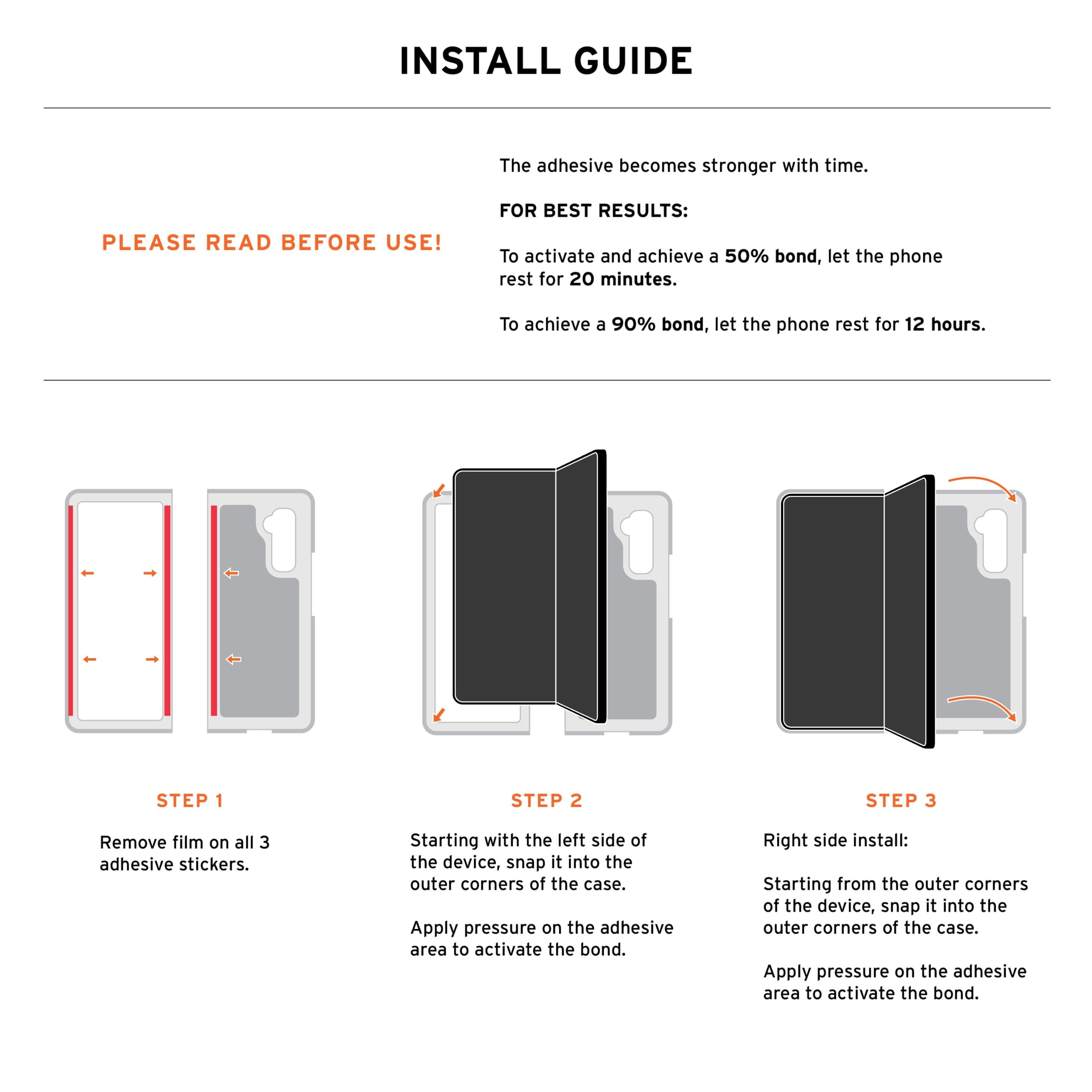 URBAN ARMOR GEAR [Updated Version] UAG Case for Samsung Galaxy Z Fold 5 2023 Plyo Pro Ash/Space Grey, Rugged Anti-Yellowing Transparent Clear Compatible with Magnetic Charging Protective Cover