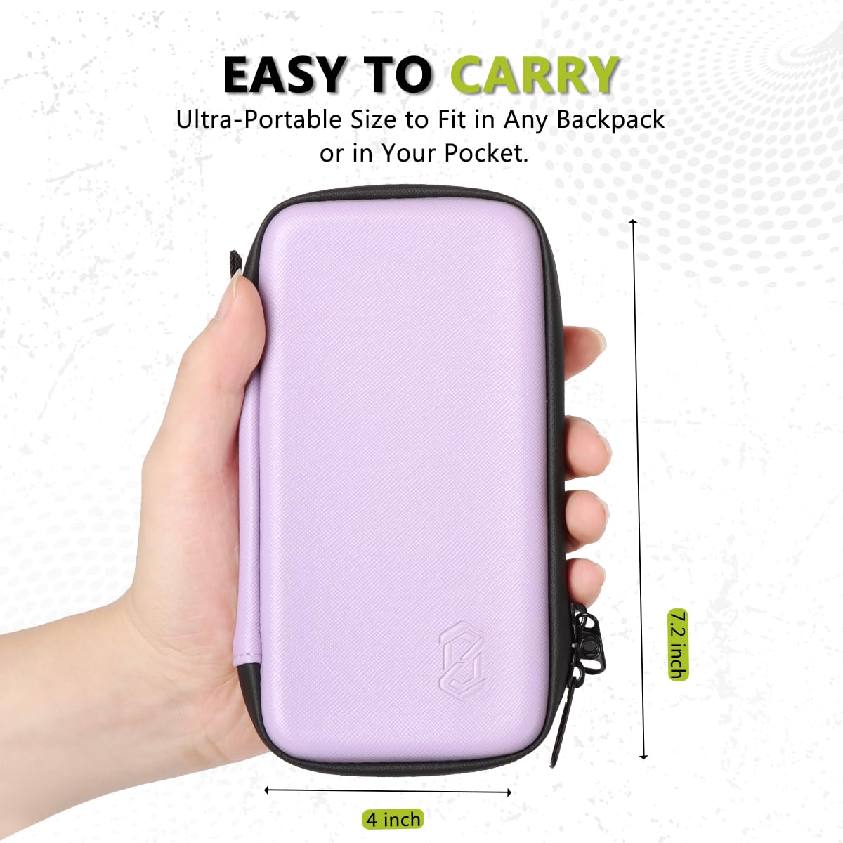 Smell Proof Storage Case with 4 Tubes, King Size Medicine Locking Bag Storage Container Fit in Pocket Great for Traveling Purple