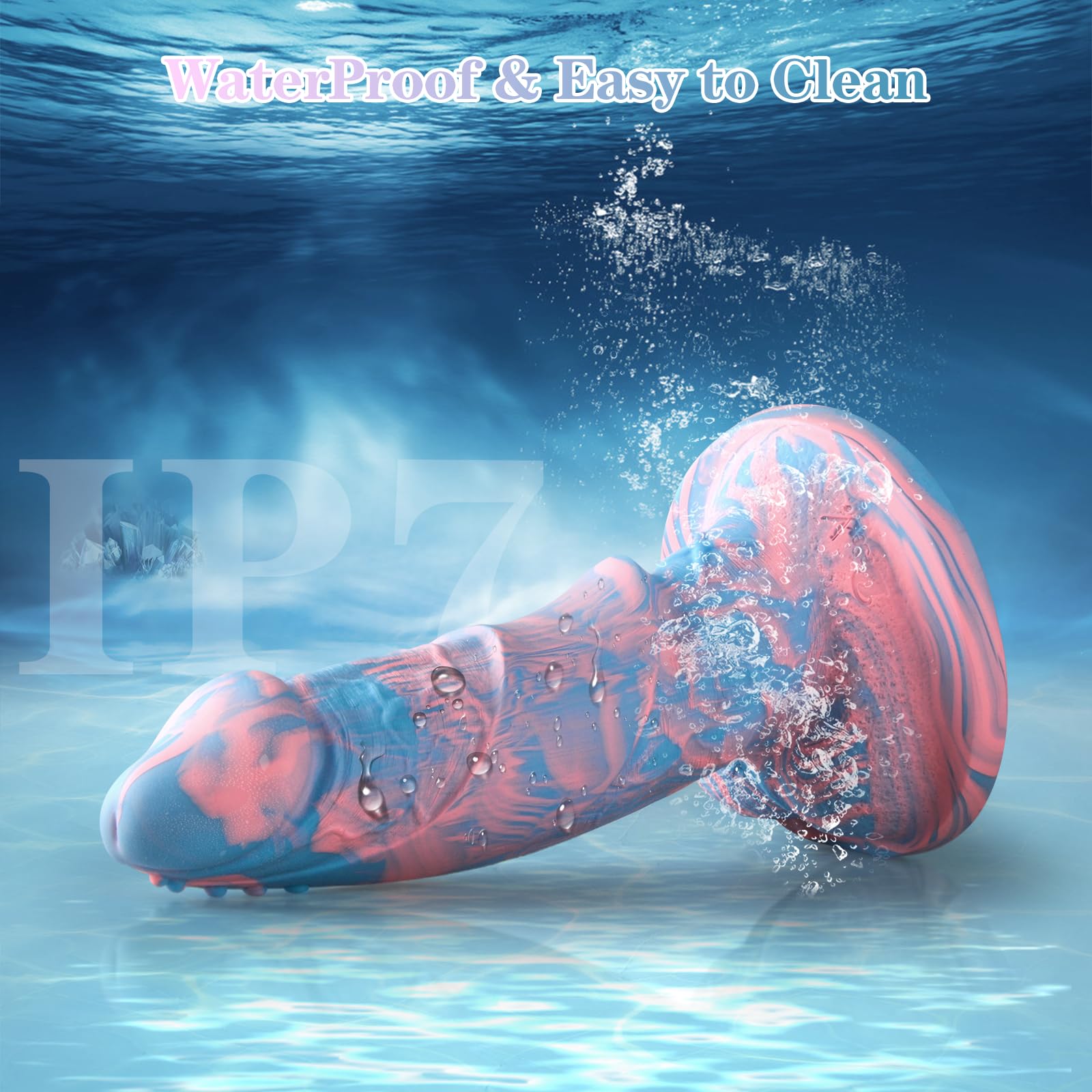 2.3" Diameter Huge Monster Dildo: 8.5" Thick Big Silicone Dildos with Veins & Beads for G Spot Stimulation, Ultra Strong Suction Cup Anal Realistic Dildo with Balls, Adult Sex Toy for Women Gay…