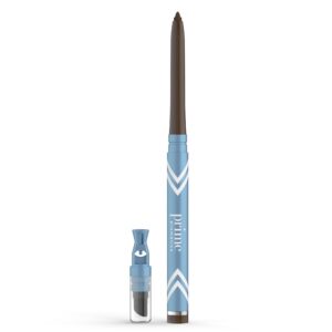 prime prometics primeeyes glide eyeliner for mature women – water-resistant, long-stay and mess-proof – gel cream texture, discreet sharpener and effective smudger (wood (brown))