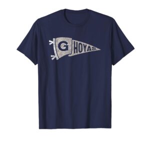 georgetown hoyas pennant vintage navy officially licensed t-shirt