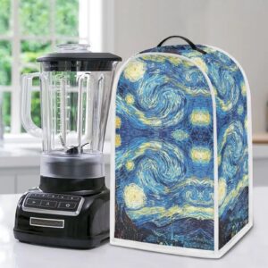 eheartsgir van gogh starry sky blender cover with handle scratch proof juicer maker food processor protection covers kitchen appliance dust cover