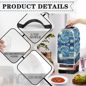 Eheartsgir Van Gogh Starry Sky Blender Cover with Handle Scratch Proof Juicer Maker Food Processor Protection Covers Kitchen Appliance Dust Cover