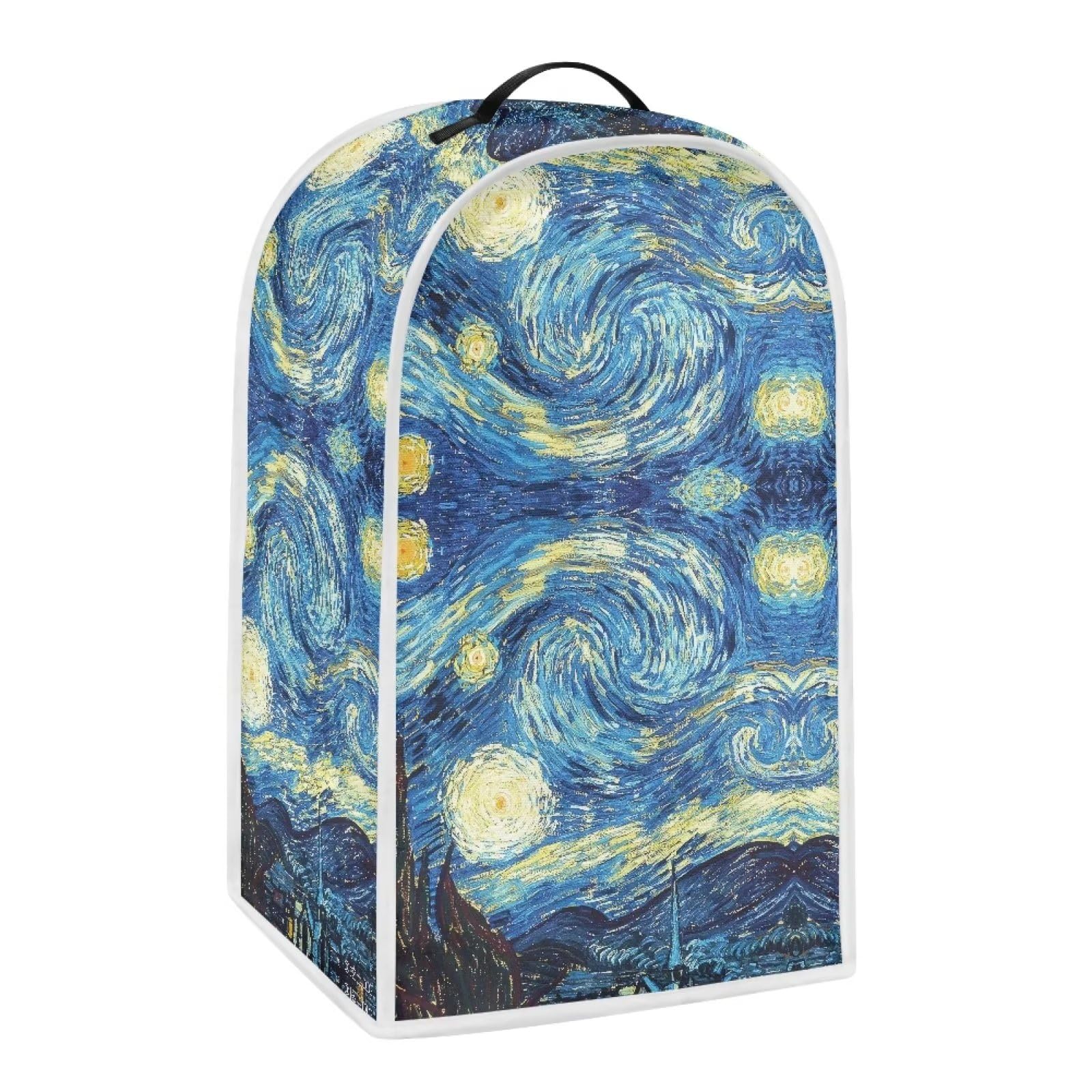 Eheartsgir Van Gogh Starry Sky Blender Cover with Handle Scratch Proof Juicer Maker Food Processor Protection Covers Kitchen Appliance Dust Cover