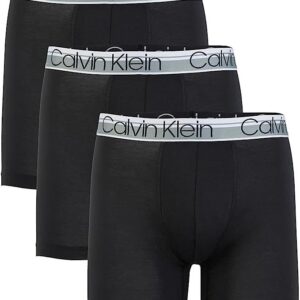 Calvin Klein Men`s Microfiber Boxer Briefs Pack of 3 Black