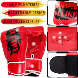 ULLIKI 65" Punching Bag for Adults and Kids with Gloves - Freestanding Heavy Boxing Bag, Inflatable Boxing Training Equipment Practice Daily Boxing Activities for Kids, Men, Women, boy, Girl