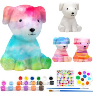 hapmars paint your own dog lamp kit 1pcs, diy dog art craft painting kits for girls boys kid age 4 5 6 7 8 9 10 11 12+, art supplies creative gifts for easter, birthday, christmas, party