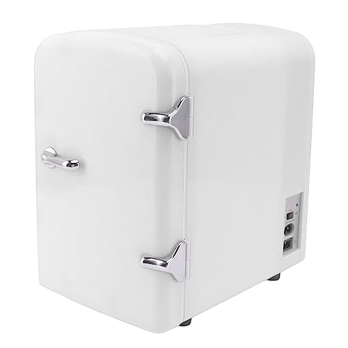 Cryfokt Mini Beauty Fridge, Portable Cooler Warmer Refrigerator AC100-240V 4L Cooling Warming for Bedroom (US Plug)