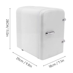 Cryfokt Mini Beauty Fridge, Portable Cooler Warmer Refrigerator AC100-240V 4L Cooling Warming for Bedroom (US Plug)