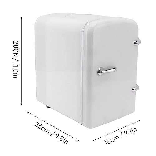 Cryfokt Mini Beauty Fridge, Portable Cooler Warmer Refrigerator AC100-240V 4L Cooling Warming for Bedroom (US Plug)