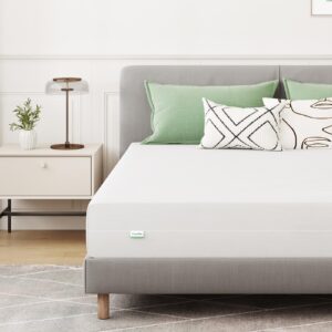 novilla queen size mattress, 10 inch foam mattress in a box, grey comfort foam with breathable soft cover for a dry, clean and comfortable sleep, tight top queen mattress with medium plush feel