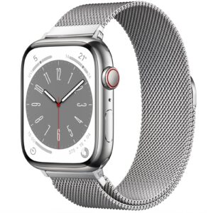 original stainless steel milanese loop compatible with apple watch band 38mm 40mm 41mm 42mm 44mm 45mm 49mm, magnetic clasp replacement band for iwatch series 9, ultra 2, se, ultra, 8 7 6 5 4 3 2 1,