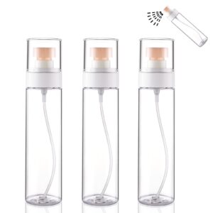 cosywell spray bottle for hair tsa approved 3.4oz/100ml 3 pack leak proof travel spray bottles refillable plastic travel size bottles for perfume skincare toners water cosmetics (3pink)