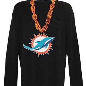 Aminco Miami Dolphins NFL Fan Chain, Gold