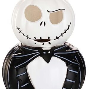 Seasons 8.25" Jack Skeleton Light Up Pumpkin Halloween Decoration, Standard