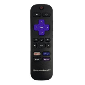 ceybo 3226001276 remote control for hisense roku smart tv with netflix disney+ apple tv hbo max shortcuts