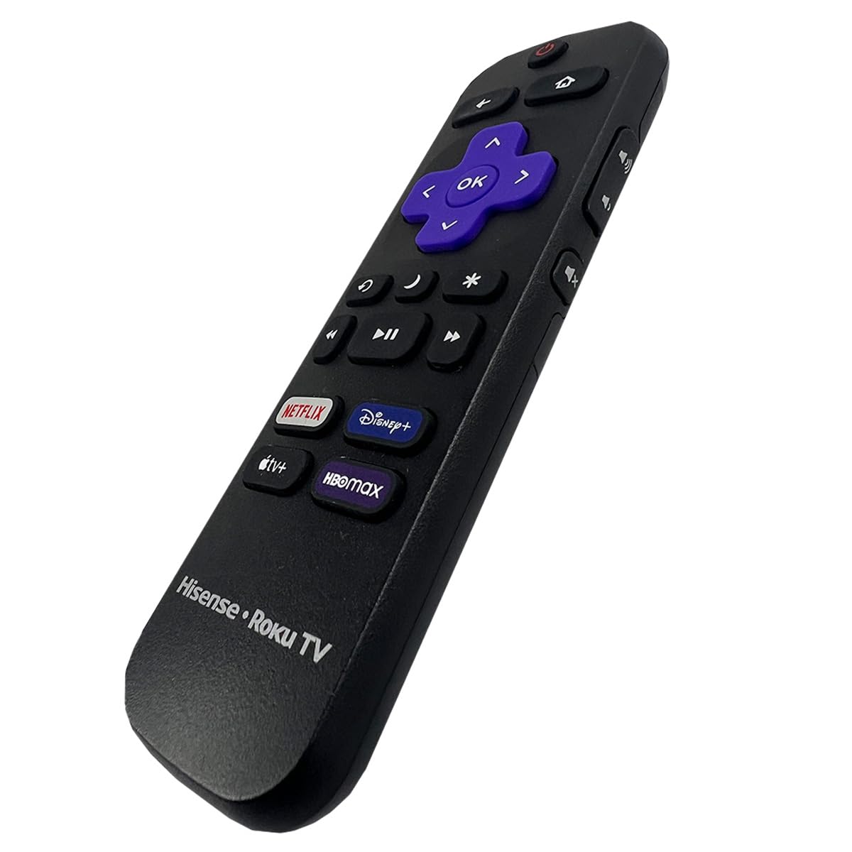 Ceybo 3226001276 Remote Control for Hisense Roku Smart TV with Netflix Disney+ Apple TV HBO Max Shortcuts