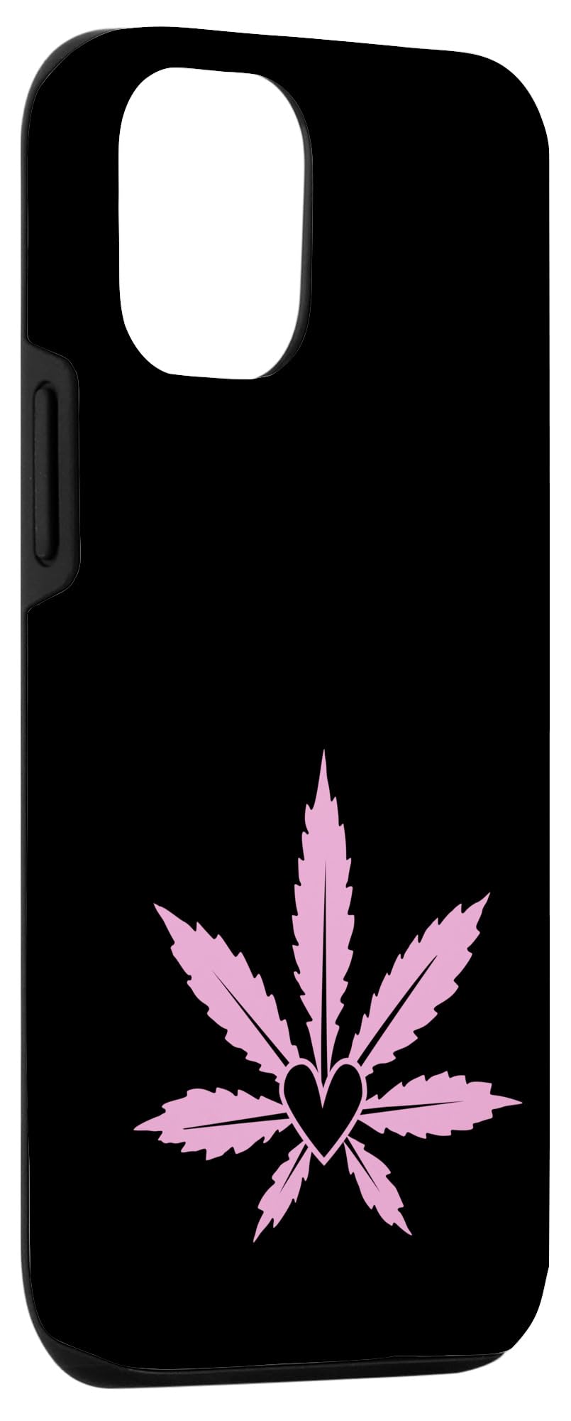 iPhone 14 Pro Pink Marijuana Pot Leaf CBD Cannabis Women's Weed Cute Case