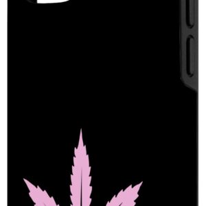 iPhone 14 Pro Pink Marijuana Pot Leaf CBD Cannabis Women's Weed Cute Case