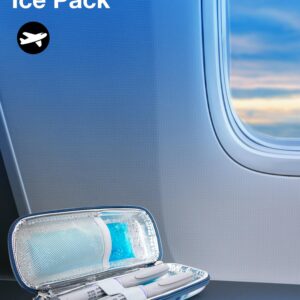 Leng Ke Ice Pack for Insulin Cooler Travel Case TSA Approved - Gel Ice Pack for Travel Medicine Organizer, Small Ice Packs for Diabetic Travel Case and Refrigerated Medicine Travel Case (4 Pack)