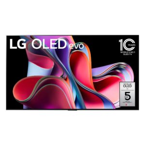 lg g3 series 83-inch class oled evo 4k processor smart flat screen tv for gaming with magic remote ai-powered gallery edition oled83g3pua, 2023 with alexa built-in (renewed)