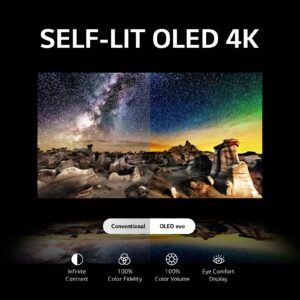 LG G3 Series 83-Inch Class OLED evo 4K Processor Smart Flat Screen TV for Gaming with Magic Remote AI-Powered Gallery Edition OLED83G3PUA, 2023 with Alexa Built-in (Renewed)