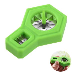 pctc onion cutter green onion shredder slicer stainless steel onion cutter graters shred silk knife vegetable chopper slicer, kitchen tools(green)