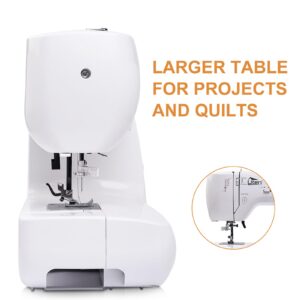 Portable Sewing Machine Computerized Embroidery Sewing Machine with 60 Unique Built-in Stitch and 8 Buttonhole