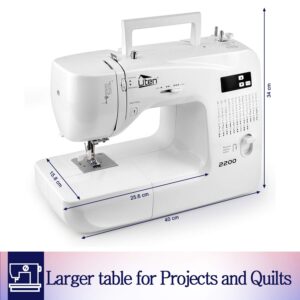 Portable Sewing Machine Computerized Embroidery Sewing Machine with 60 Unique Built-in Stitch and 8 Buttonhole