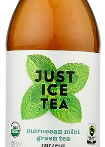 Eat The Change Just Ice Tea Organic Moroccan Mint Green Tea, Kosher, 16 Fluid Ounces (Pack Of 12)