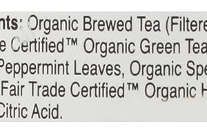 Eat The Change Just Ice Tea Organic Moroccan Mint Green Tea, Kosher, 16 Fluid Ounces (Pack Of 12)