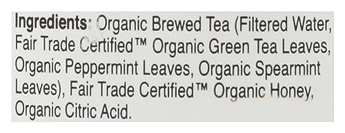 Eat The Change Just Ice Tea Organic Moroccan Mint Green Tea, Kosher, 16 Fluid Ounces (Pack Of 12)