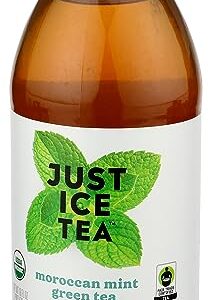 Eat The Change Just Ice Tea Organic Moroccan Mint Green Tea, Kosher, 16 Fluid Ounces (Pack Of 12)