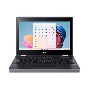 acer travelmate spin b3 b311r-33 tmb311r-33-c04f 11.6" touchscreen convertible 2 in 1 notebook - hd - 1366 x 768 - intel n100 quad-core (4 core) - 4 gb total ram - 128 gb ssd - black