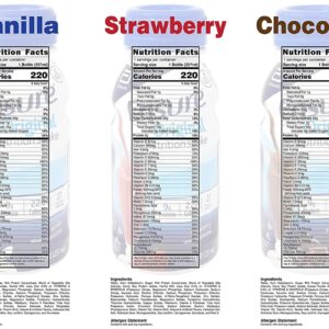 Ensure Original Milk Chocolate, Vanilla & Strawberry Flavors| Nutrition Shake With Fiber | Meal Replacement Shake to Boost Energy is Gluten Free | 8 Fl OZ Pack of 7 | Packaged with a Can of water to help keep you Stay Hydrated - Limited Edition