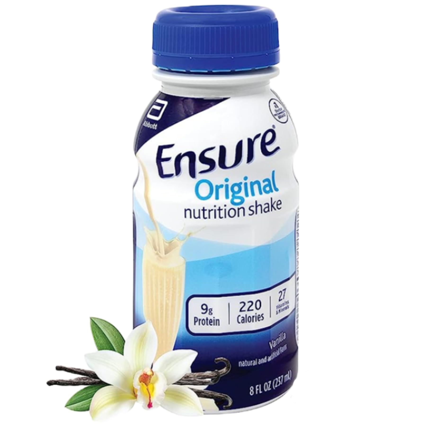 Ensure Original Milk Chocolate, Vanilla & Strawberry Flavors| Nutrition Shake With Fiber | Meal Replacement Shake to Boost Energy is Gluten Free | 8 Fl OZ Pack of 7 | Packaged with a Can of water to help keep you Stay Hydrated - Limited Edition