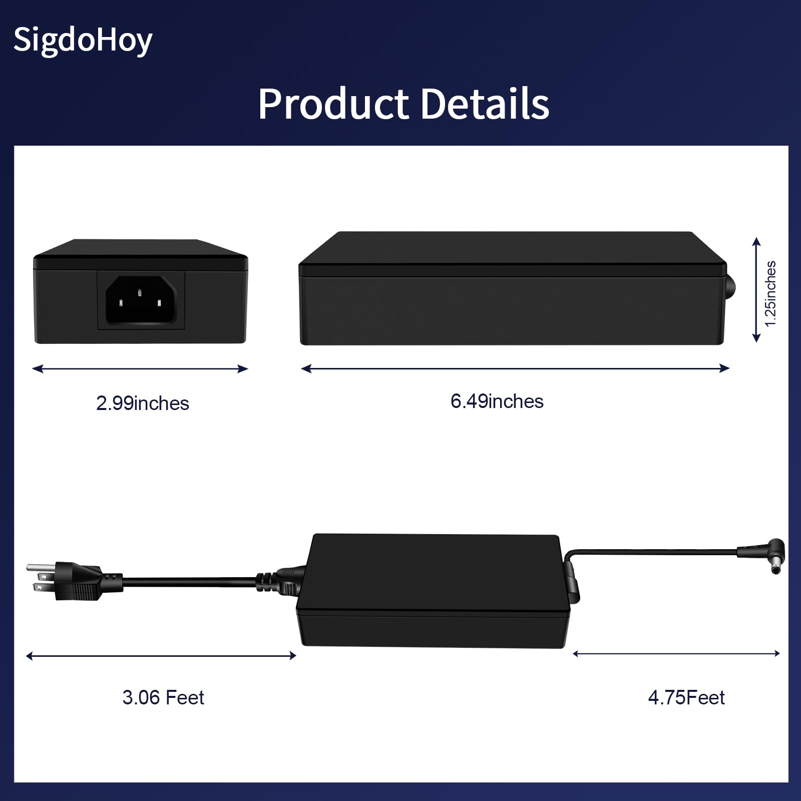 240W Zephyrus Charger ADP-240EB B Fit for ASUS ROG Zephyrus G14 G15 G16 M16, ROG Strix Scar G15 G17 15 17, ROG Flow X16 GV601 Gaming Laptop AC Adapter Power Supply Cord