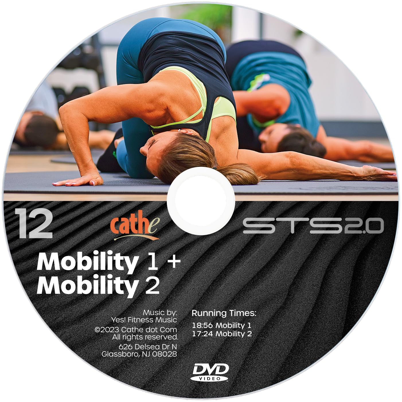 Cathe STS 2.0 Mobility 1 + Mobility 2 Recovery DVD For Women and Men - Two Workouts On One DVD - Use These Workouts To Improve Joint Mobility, Flexibility, Range Of Motion,Strength, Balance,Posture, and Functional Movement