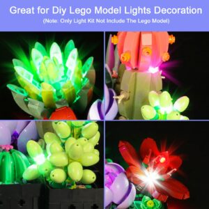 Hilighting Upgraded Light Kit for Lego Succulents Artificial Plants Set, Compatible with Lego 10309 (Model Not Included)