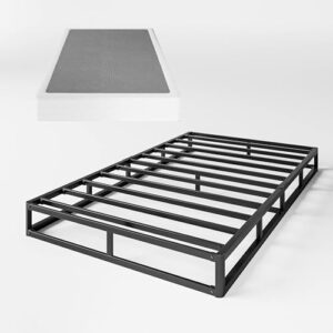 aardhen 7 inch box spring for twin bed,high profile strong metal frame mattress foundation, quiet noise-free,easy assembly, 3000lbs max weight capacity