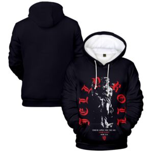 zjhxqevc jelly roll merch skull hoodie unisex long sleeve hooded casual fashion sweatshirts street clothes (style3,xl)