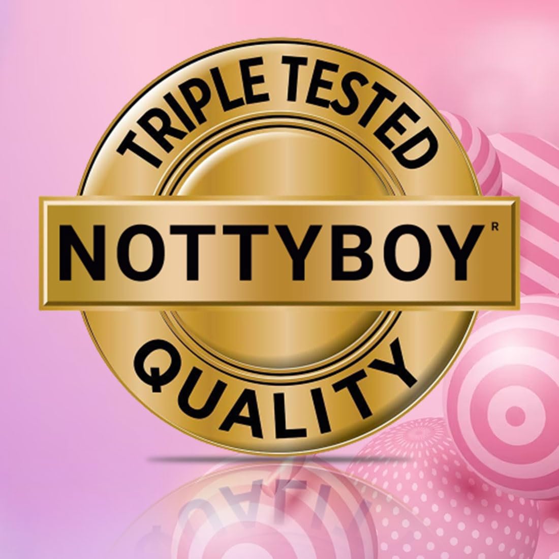 NottyBoy Extra Thin Bubblegum Flavored Condoms for Men - 36 Count