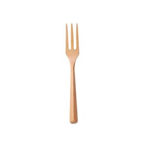 triangular handle wooden spoon fork set dessert wooden spoon wooden fork student portable spoon fork