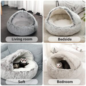 Ferret Bed Cave and Hideouts | Ferret Hammock for Cage | Ferret Hideaway Bed Accessories | for Small Pet Cushion Long Plush Soft Washable for Ferret & Small Animals