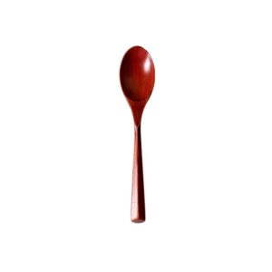 triangular handle wooden spoon fork set dessert wooden spoon wooden fork student portable spoon fork